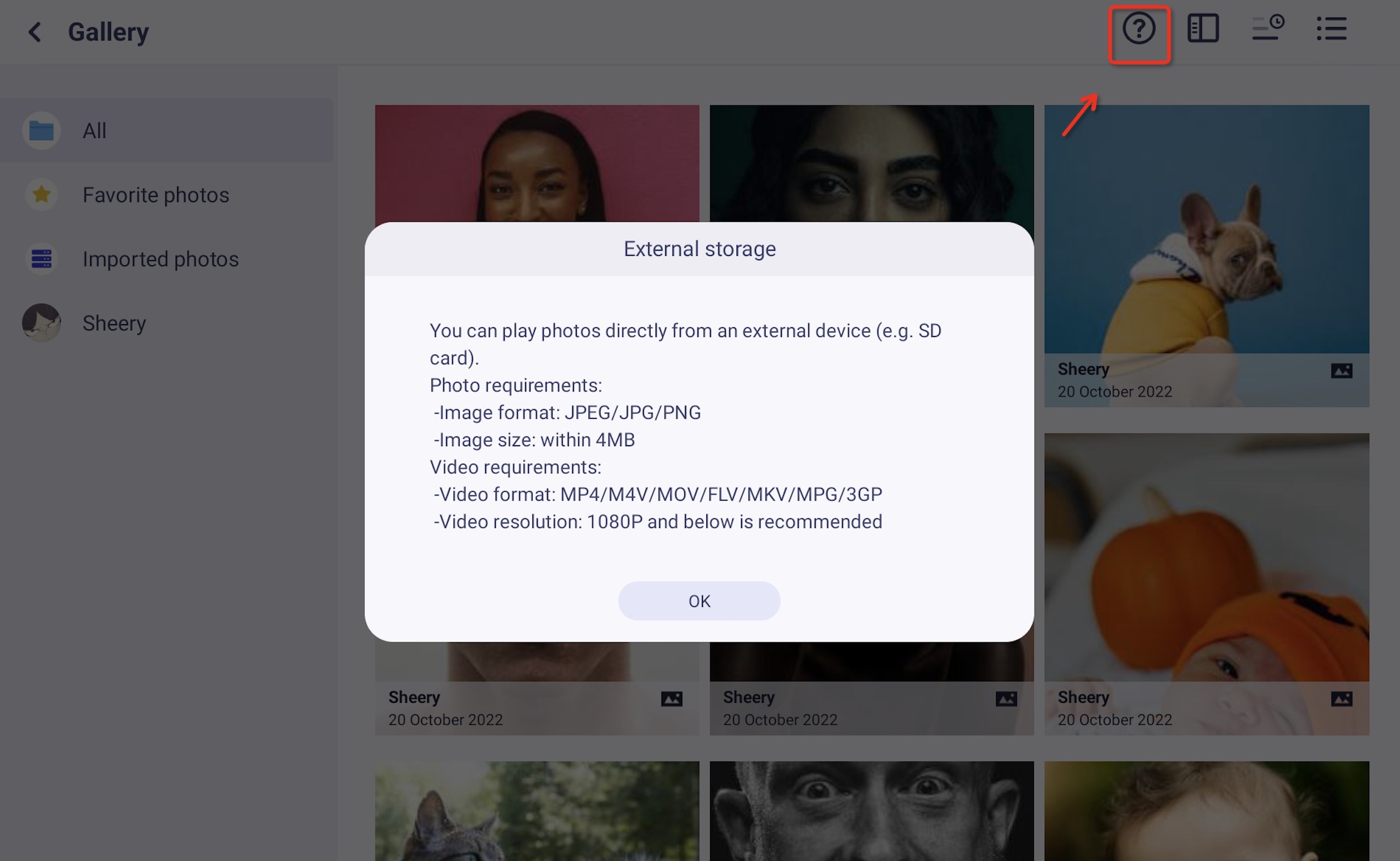 Play photos/videos from external storage – ZEASN