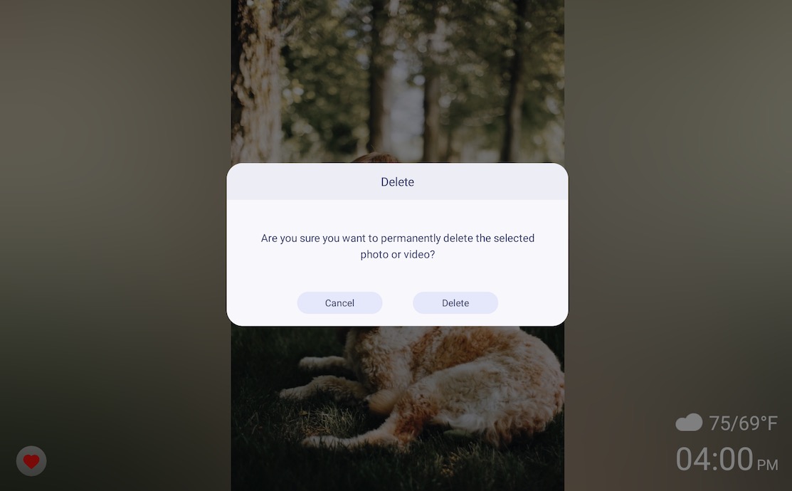How to delete photos on your frame? – ZEASN